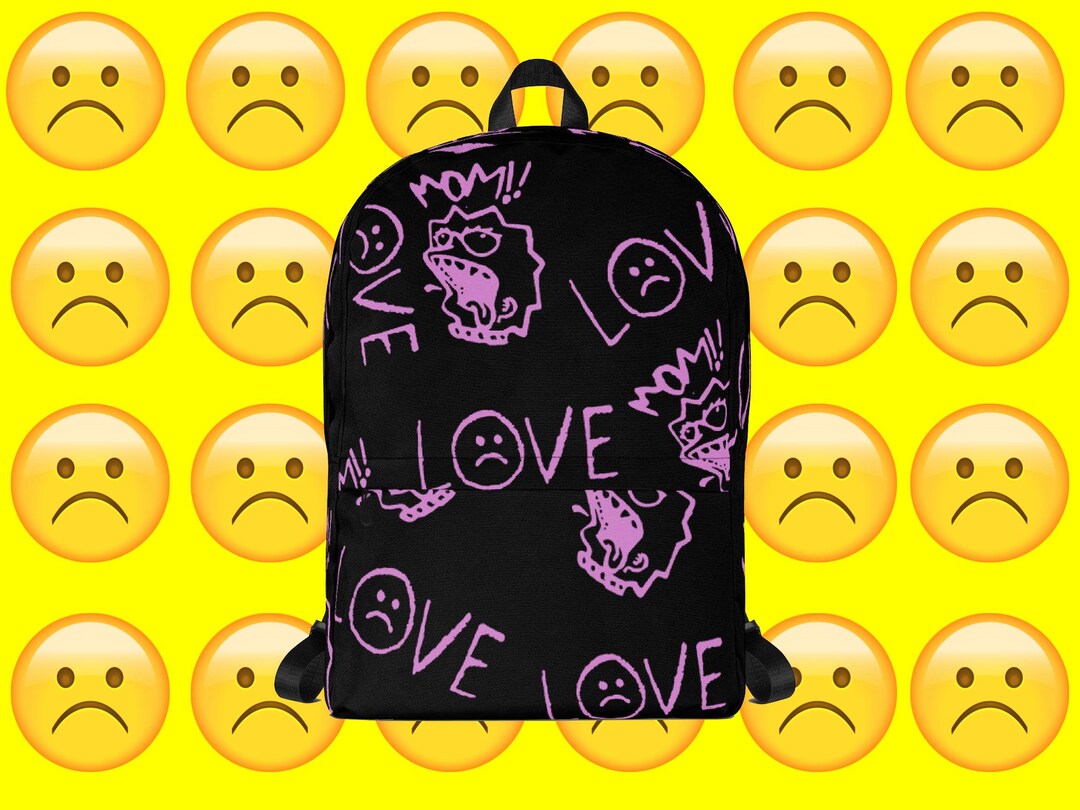Lil Emo Peep Style Tattoos Backpack Rucksack - Etsy UK