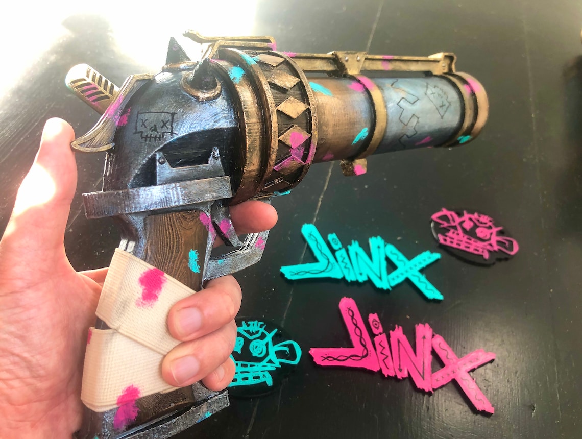Jinx LoL Cosplay Zapper Ständer Zapper Pistole Arkan - Etsy.de