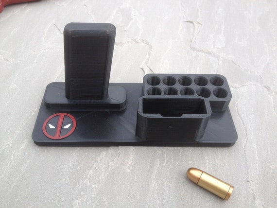 Custom 3d Printed Gun Holder Stand with Logo of Your Choice - Etsy