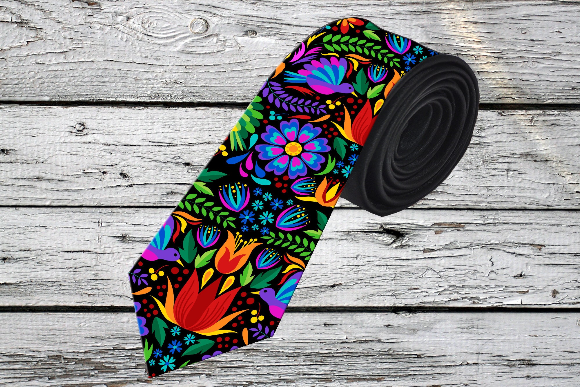 Mexican Art Design Tie, With the Possibility of Customization ...