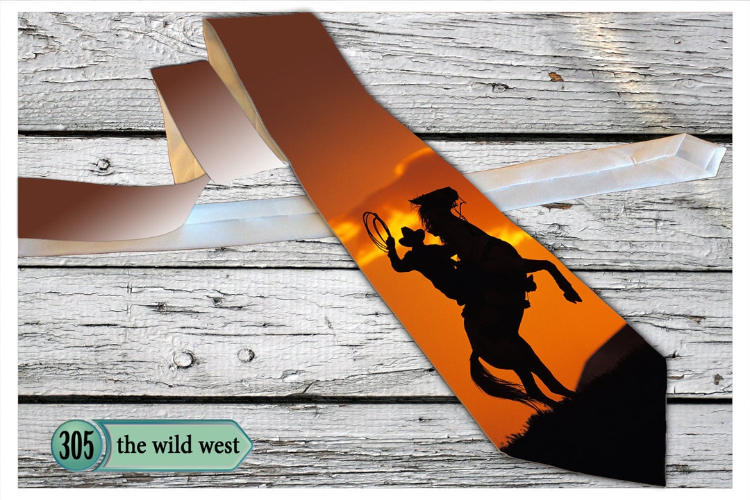 The Wild West Tie, Necktie Country Western Style . - Etsy