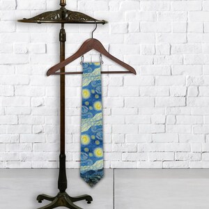 The Starry Night Tie: Van Gogh Art, Custom Label - Etsy