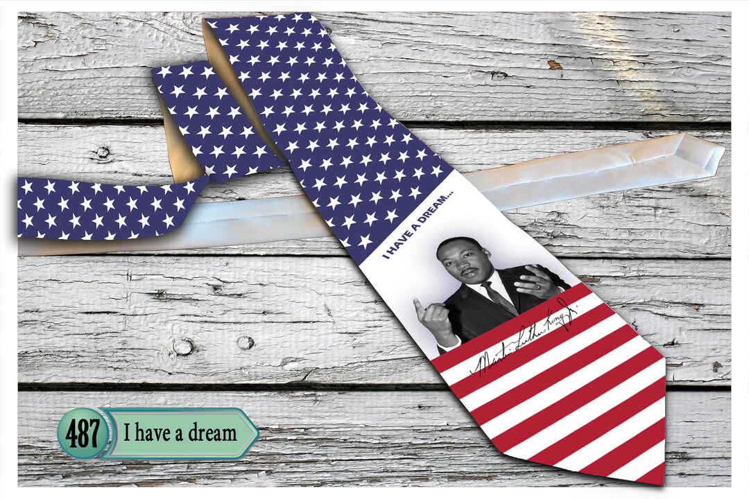 MLK 'I Have a Dream' Necktie: Microfiber Satin Tie - Etsy