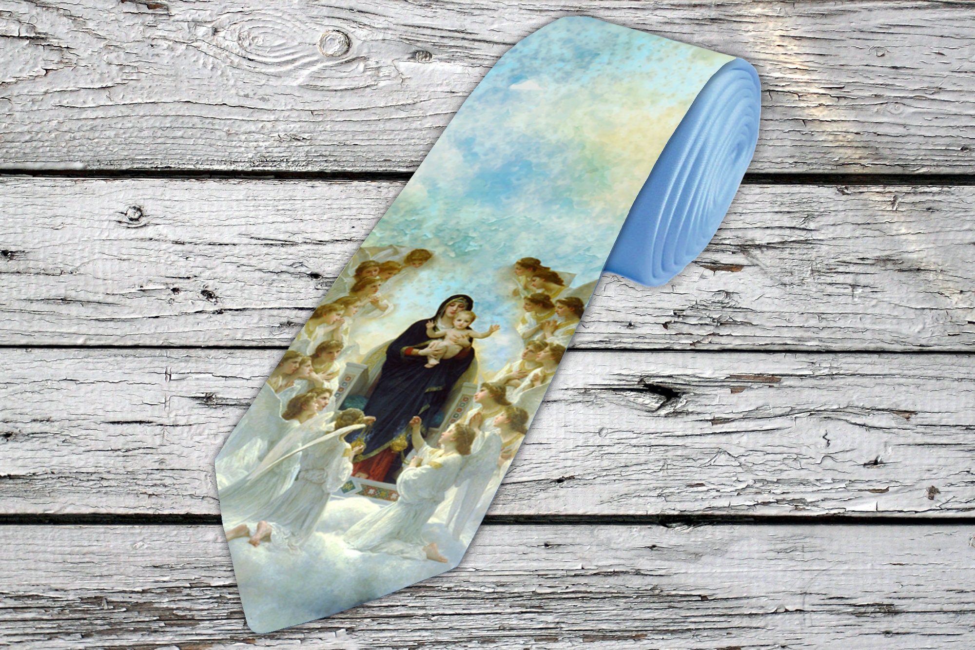 Blessed Mother Mary With Baby Jesus Necktie . | Etsy