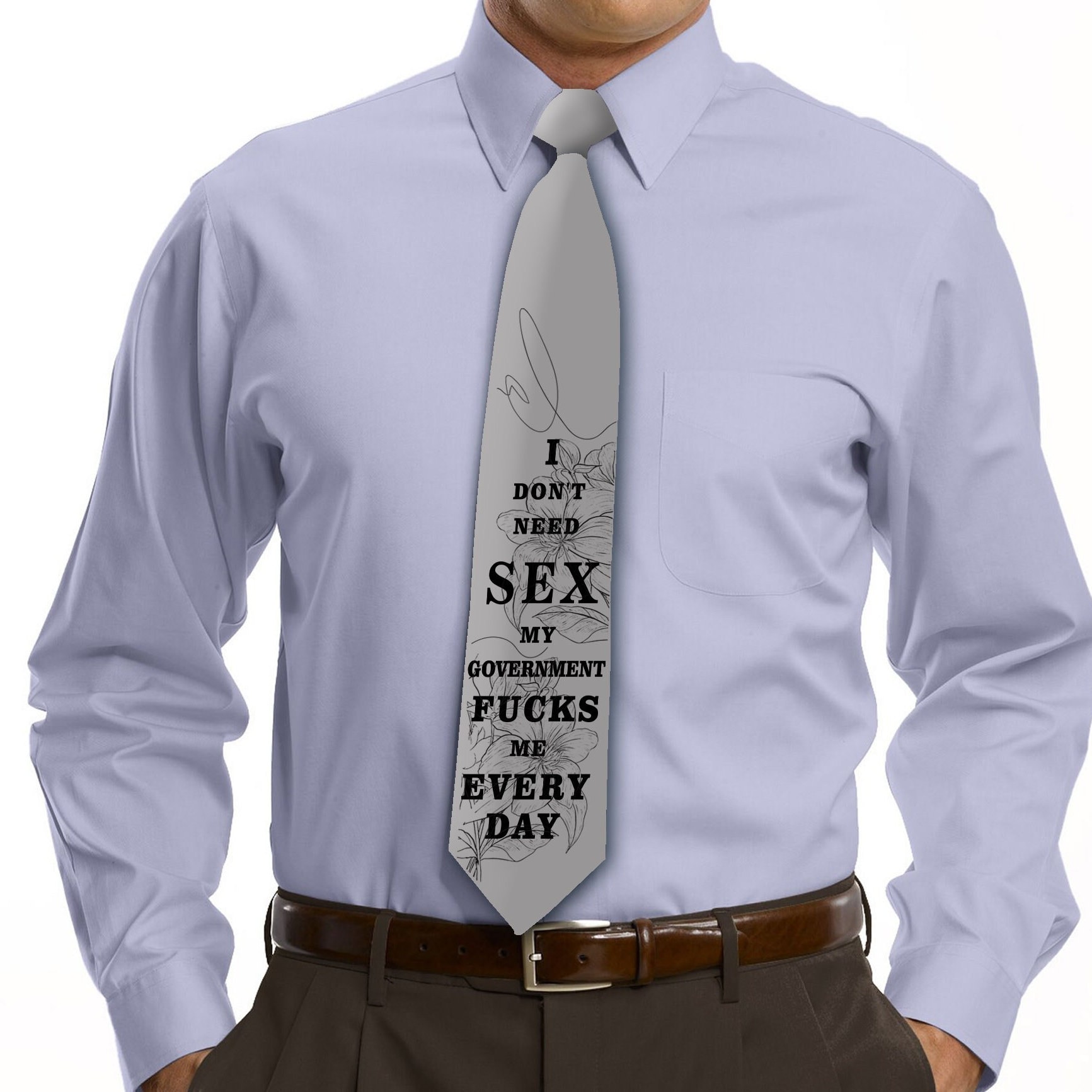 Humor Printed on a Tie. Funny Saying Tie, Funny Sentence on Necktie, A ...