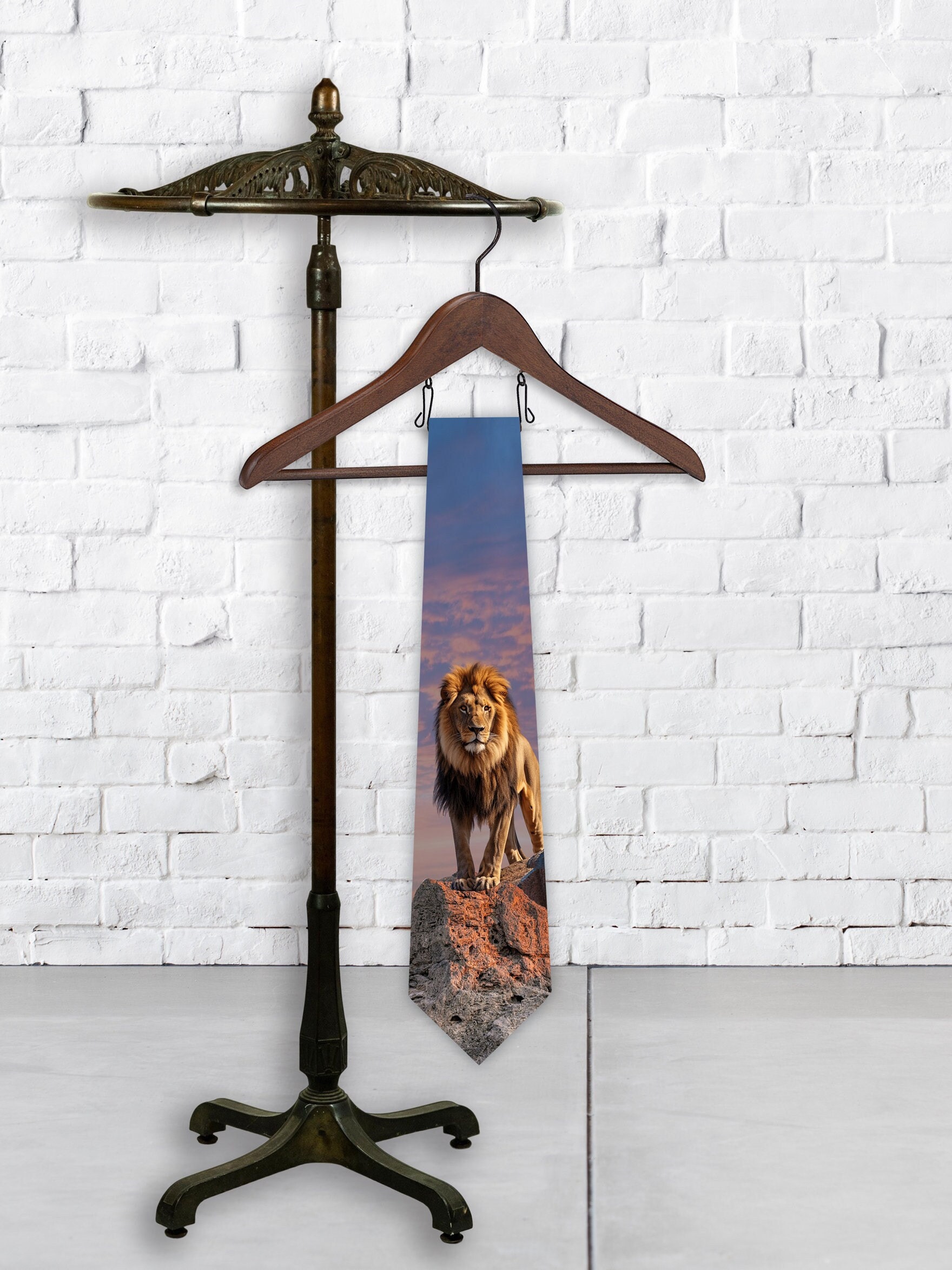African Lion Necktie, Original Tie, Big Cat Necktie . - Etsy