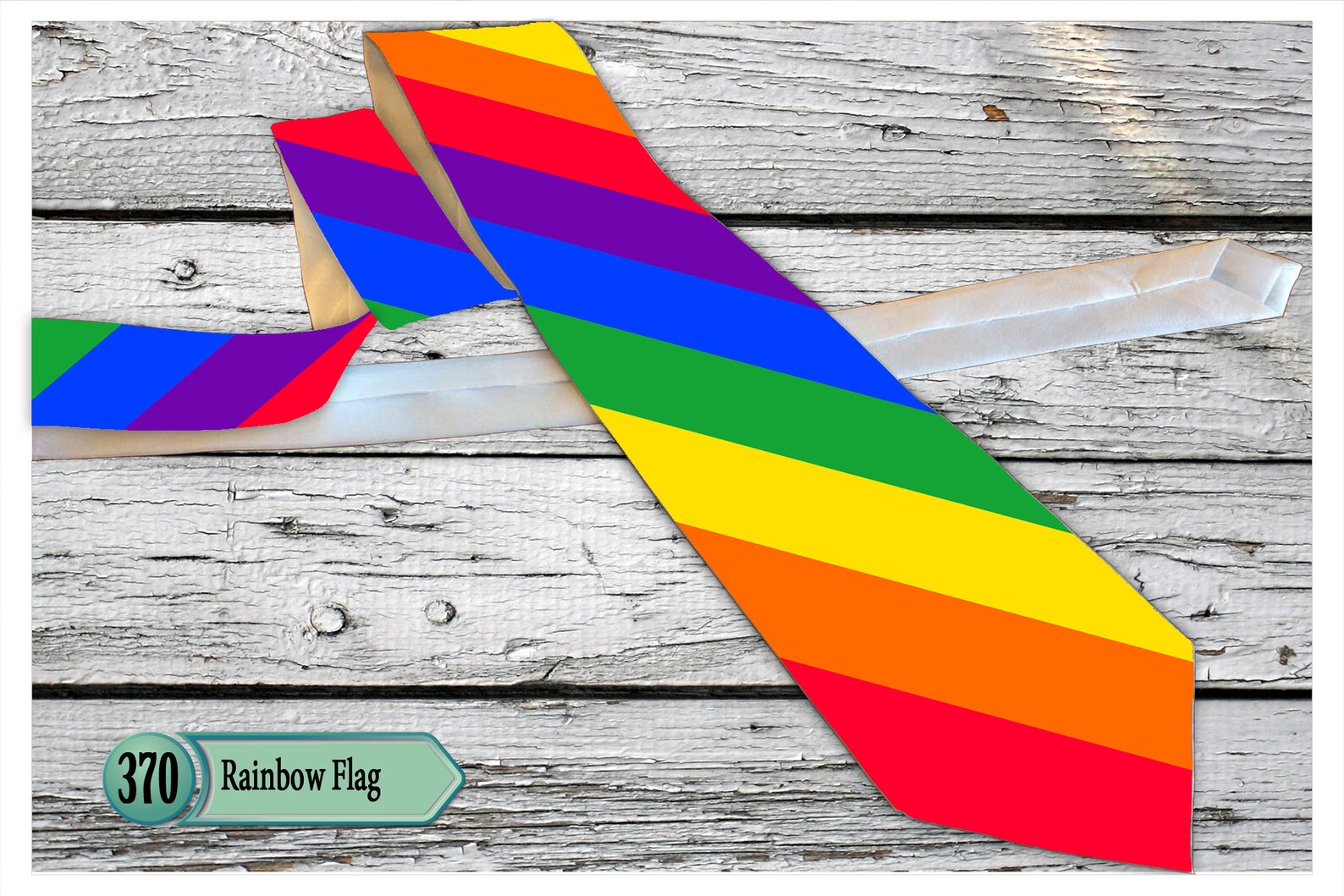 Rainbow Gay Pride Flag Necktie, Fashion Printed Necktie . - Etsy