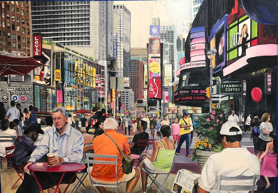 Times Square PRINT - Etsy