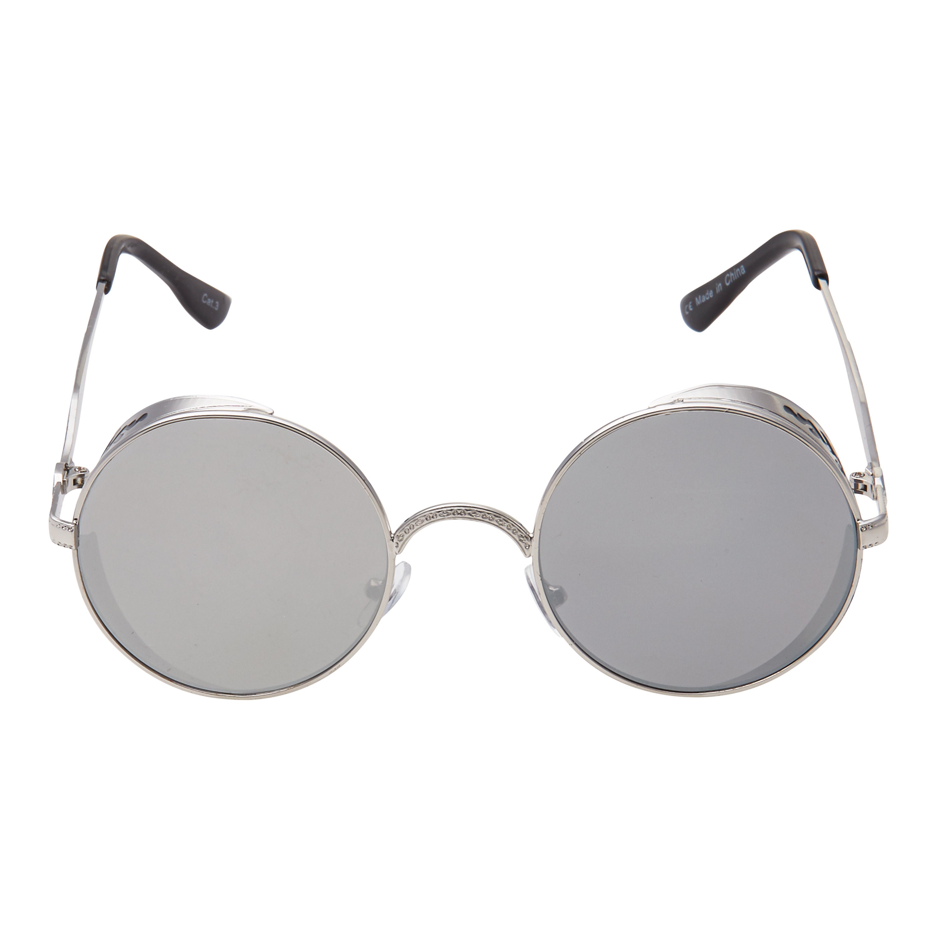 Silver Frame Silver Mirrored Lenses and Engraving Steampunk - Etsy UK