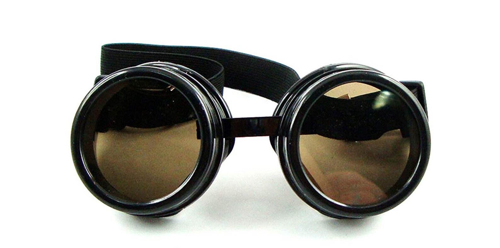 Black With Brown Lenses Steampunk Goggles Cyber Glasses - Etsy UK