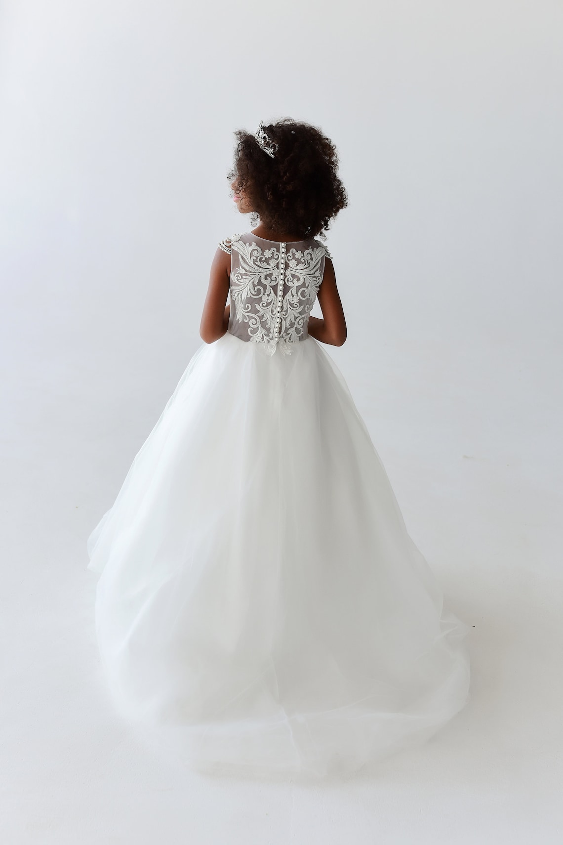 Communion Dress First Communion Lace Dress Ivory Flower Girl - Etsy