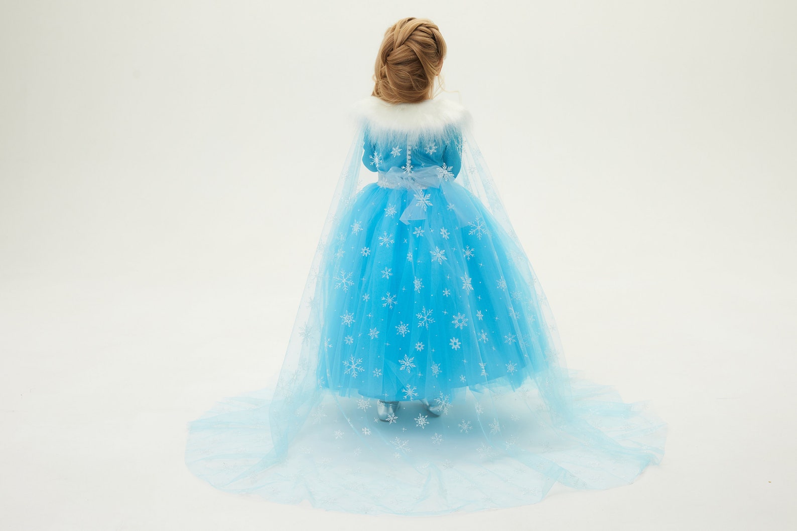 Inspired Ice Queen Costume for Girls - Snow Princess Dress up Winter ...