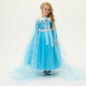 Inspired Ice Queen Costume for Girls - Snow Princess Dress up Winter ...