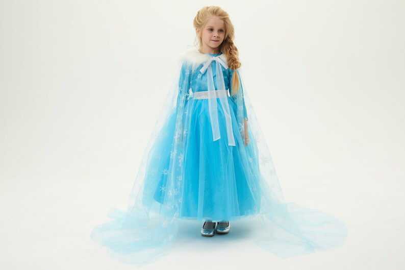 Inspired Ice Queen Costume for Girls - Snow Princess Dress up Winter ...