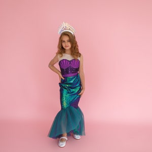 Little Mermaid Dress - Enchanting Purple Mermaid Costume for Magical ...