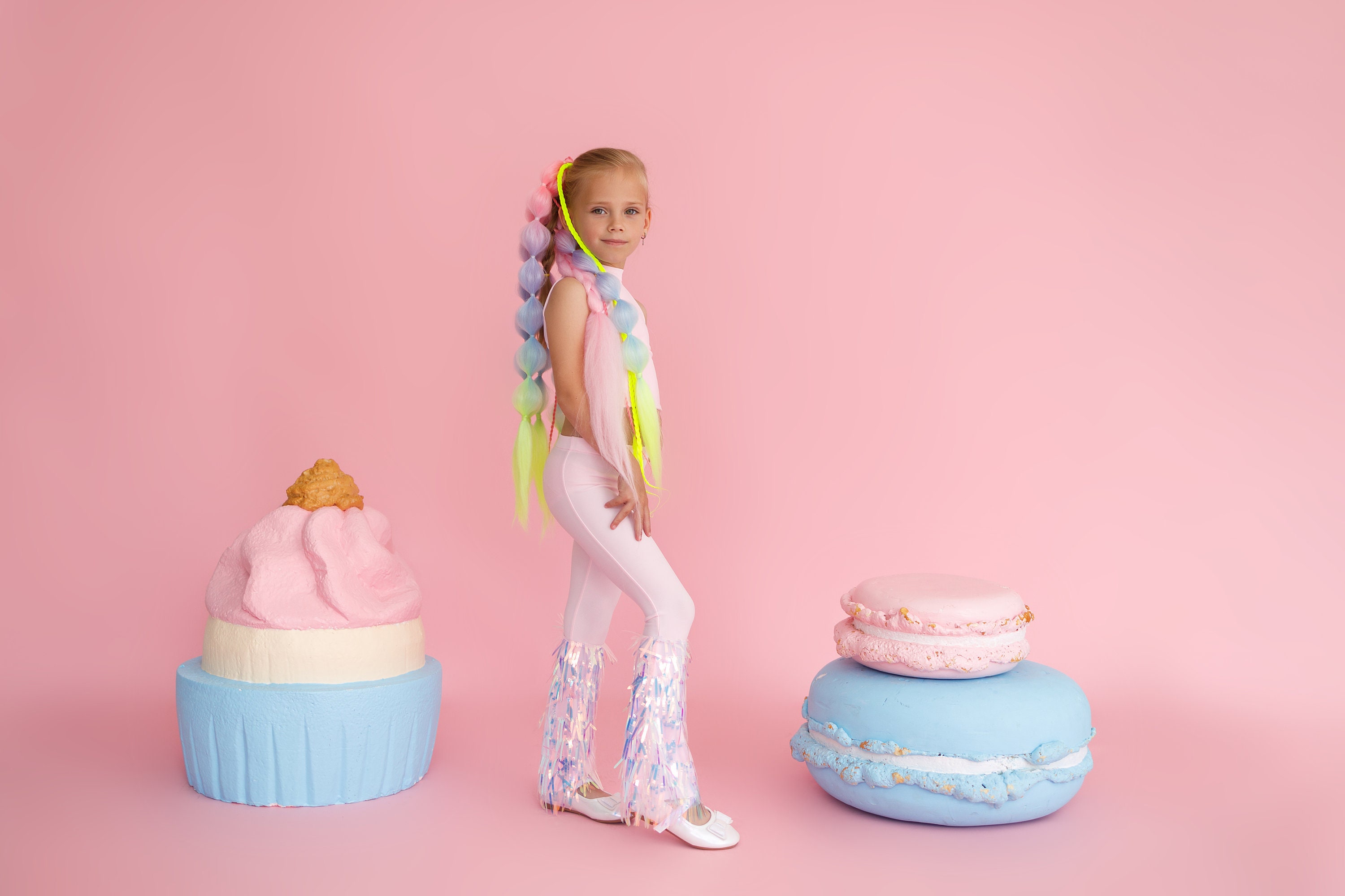 Blush Pink Mermaid Tail Costume for Girls - off Shoulder Mermaid ...