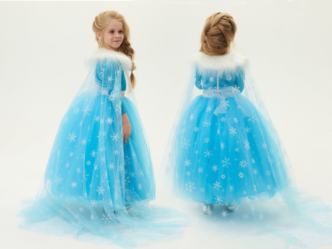 Inspired Ice Queen Costume for Girls - Snow Princess Dress up Winter ...