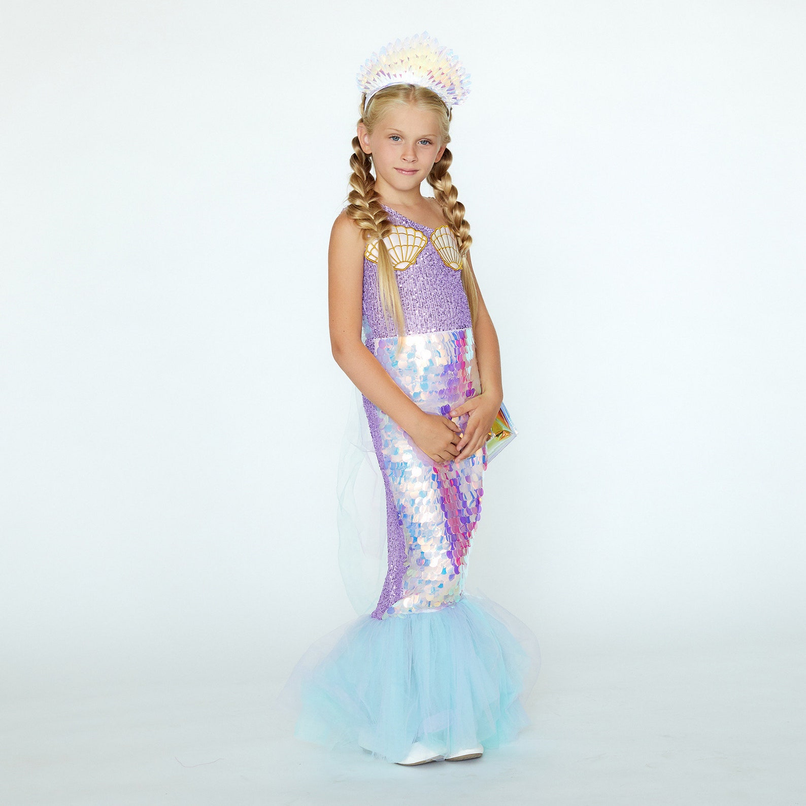 Little Lilac Mermaid Costume Birthday Sequin Mermaid Dress | Etsy