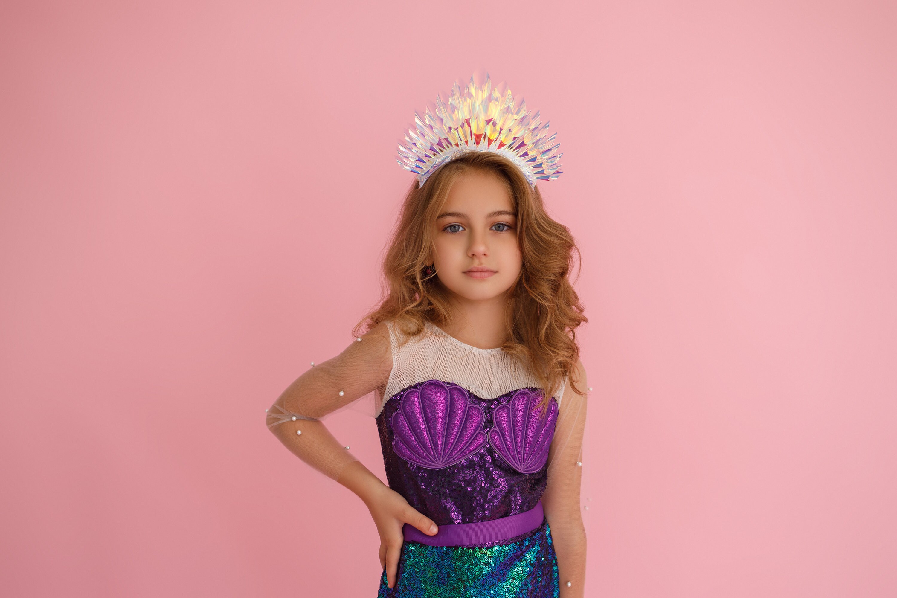 Little Mermaid Dress - Enchanting Purple Mermaid Costume for Magical ...