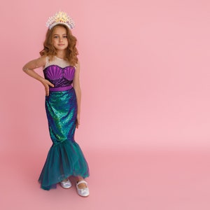 Little Mermaid Dress - Enchanting Purple Mermaid Costume for Magical ...