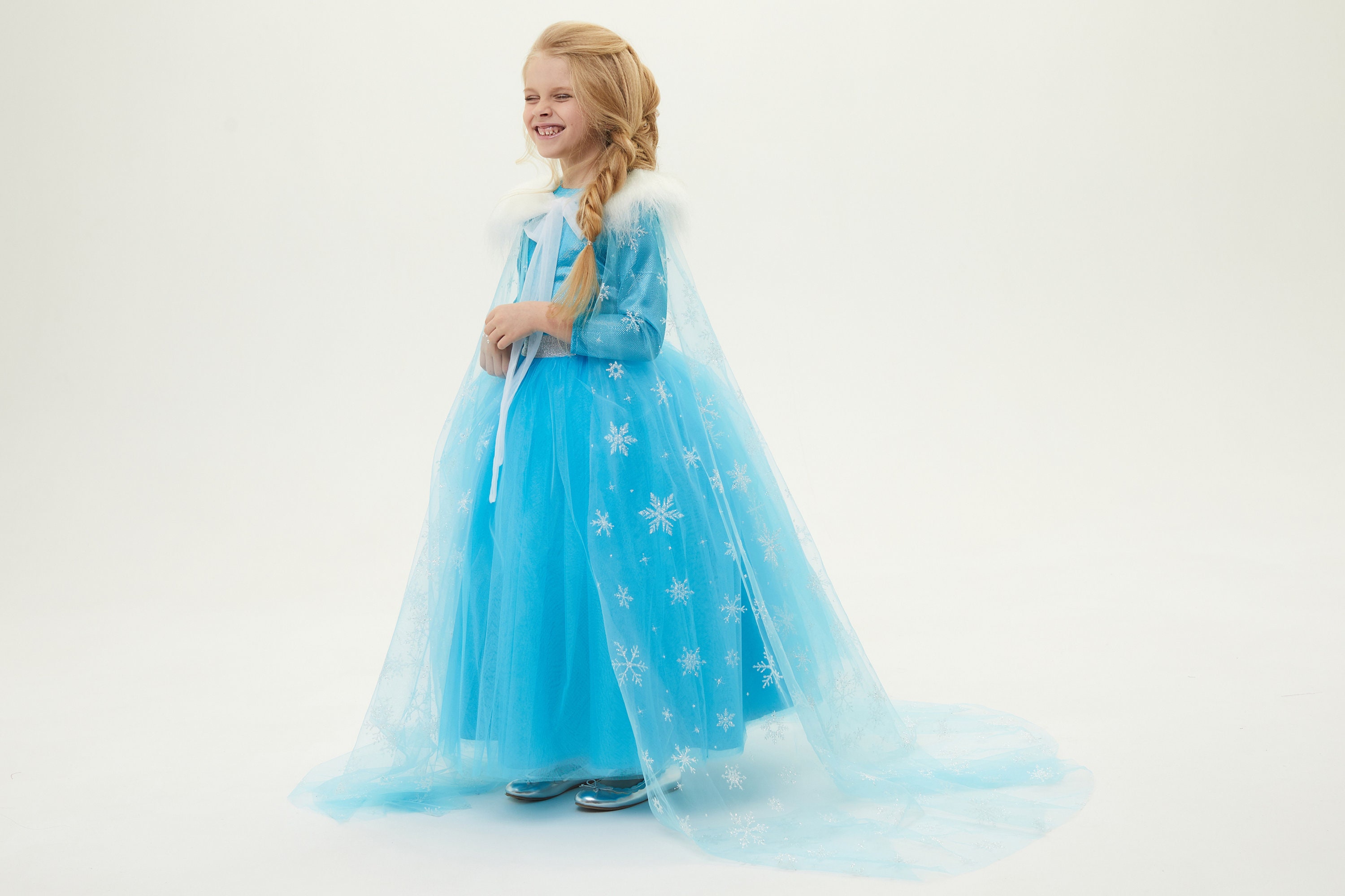 Inspired Ice Queen Costume for Girls - Snow Princess Dress up Winter ...