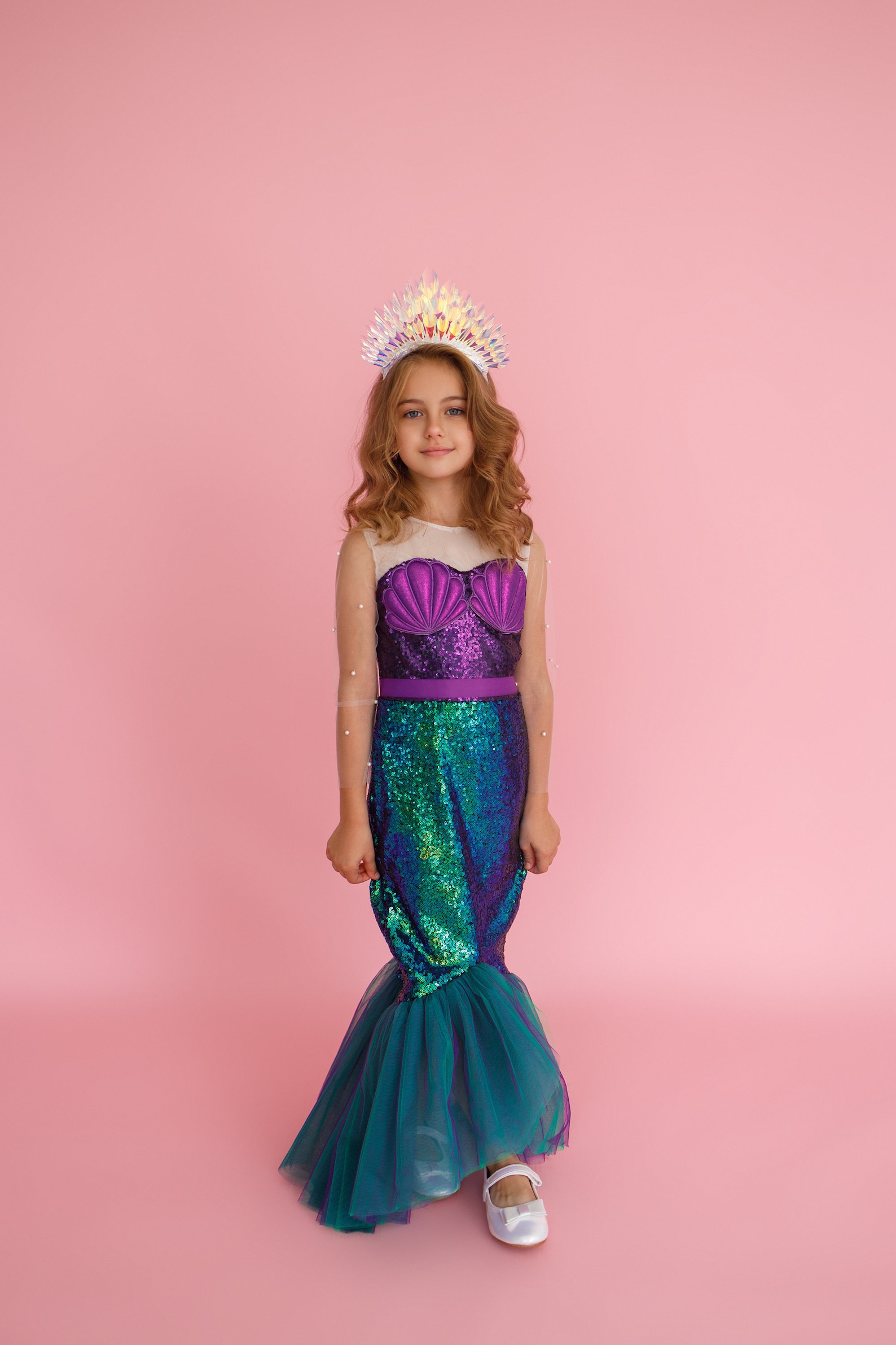 Little Mermaid Dress - Enchanting Purple Mermaid Costume for Magical ...