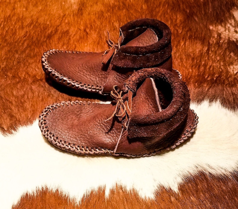 Handmade Moose and Elk Hide Moccasins. - Etsy
