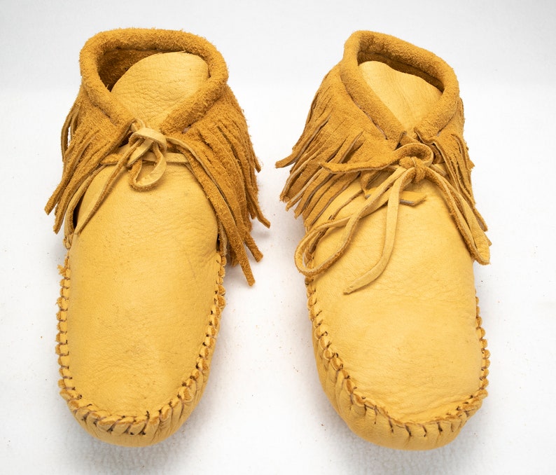 Handmade Moose or Elk Hide Moccasins - Etsy