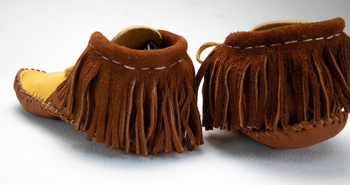 Handmade Moose & Elk Hide Moccasins - Etsy