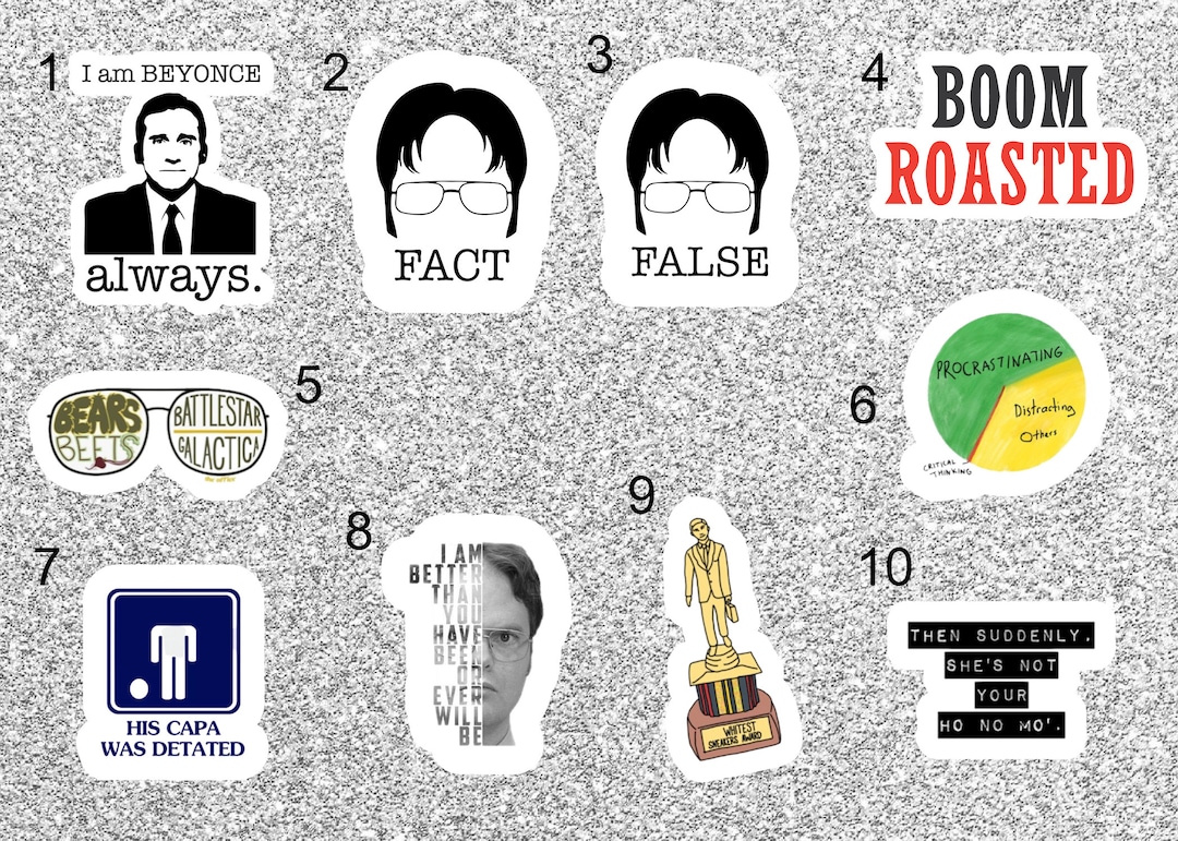 The Office Stickers - Etsy