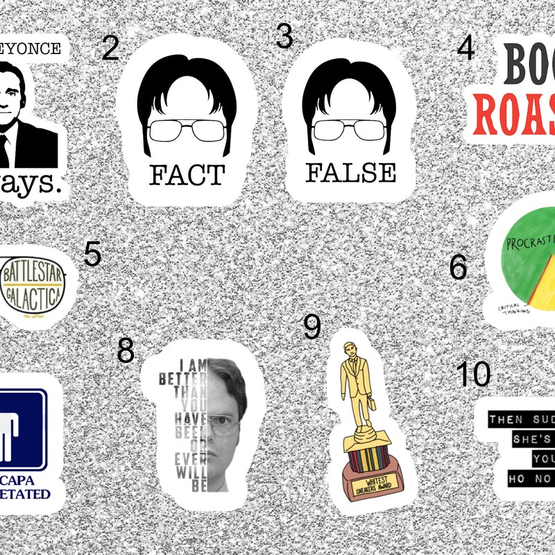 The Office Stickers - Etsy