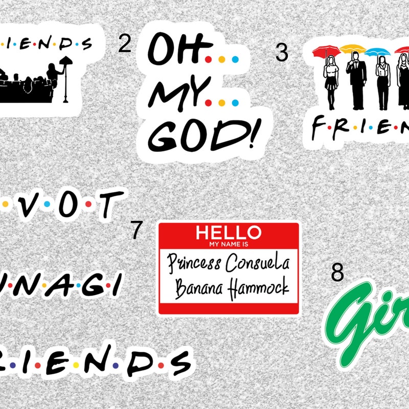 Friends Stickers - Etsy