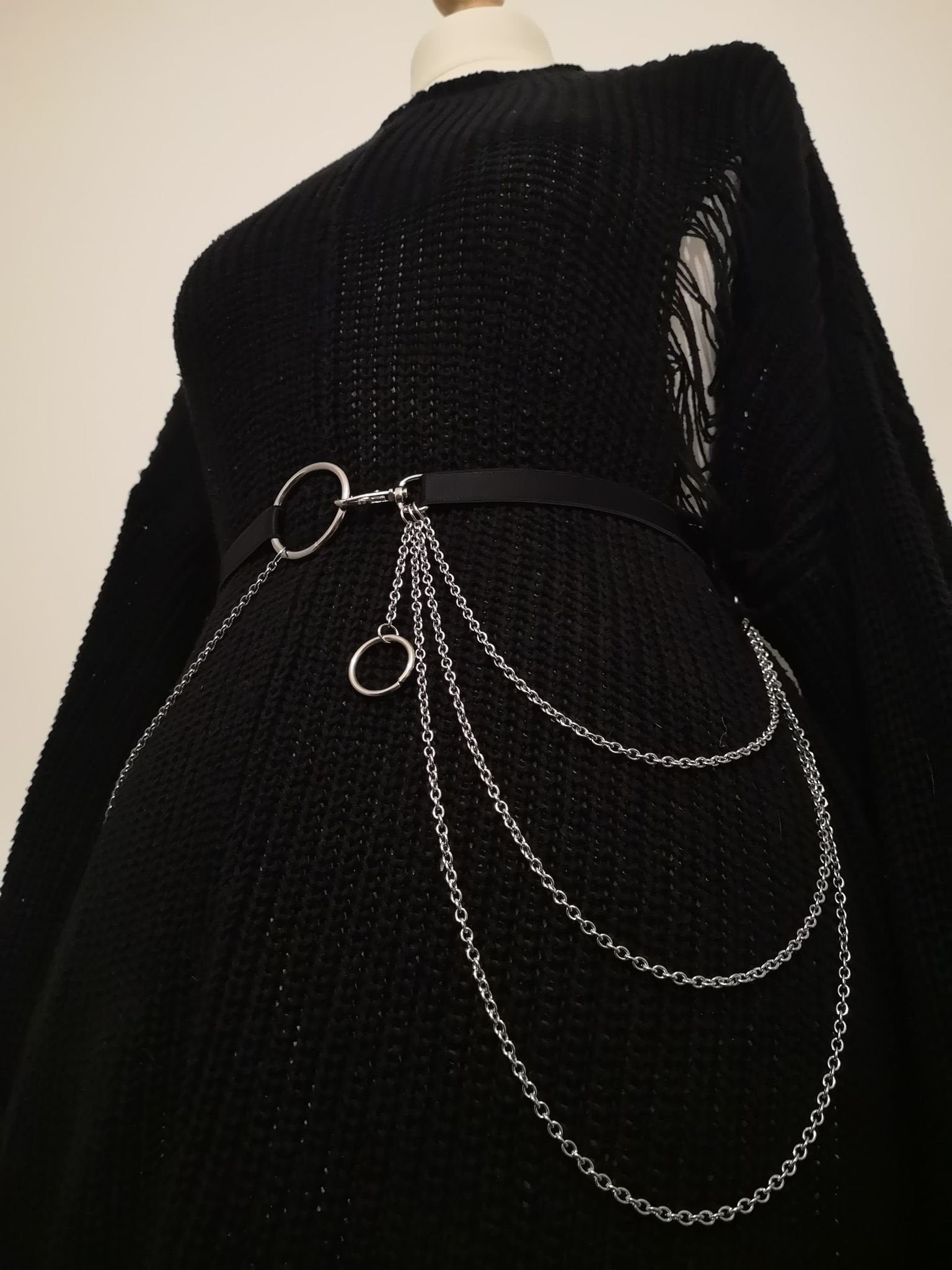 Drape Chain Link Belt adjustable Silver Plated - Etsy