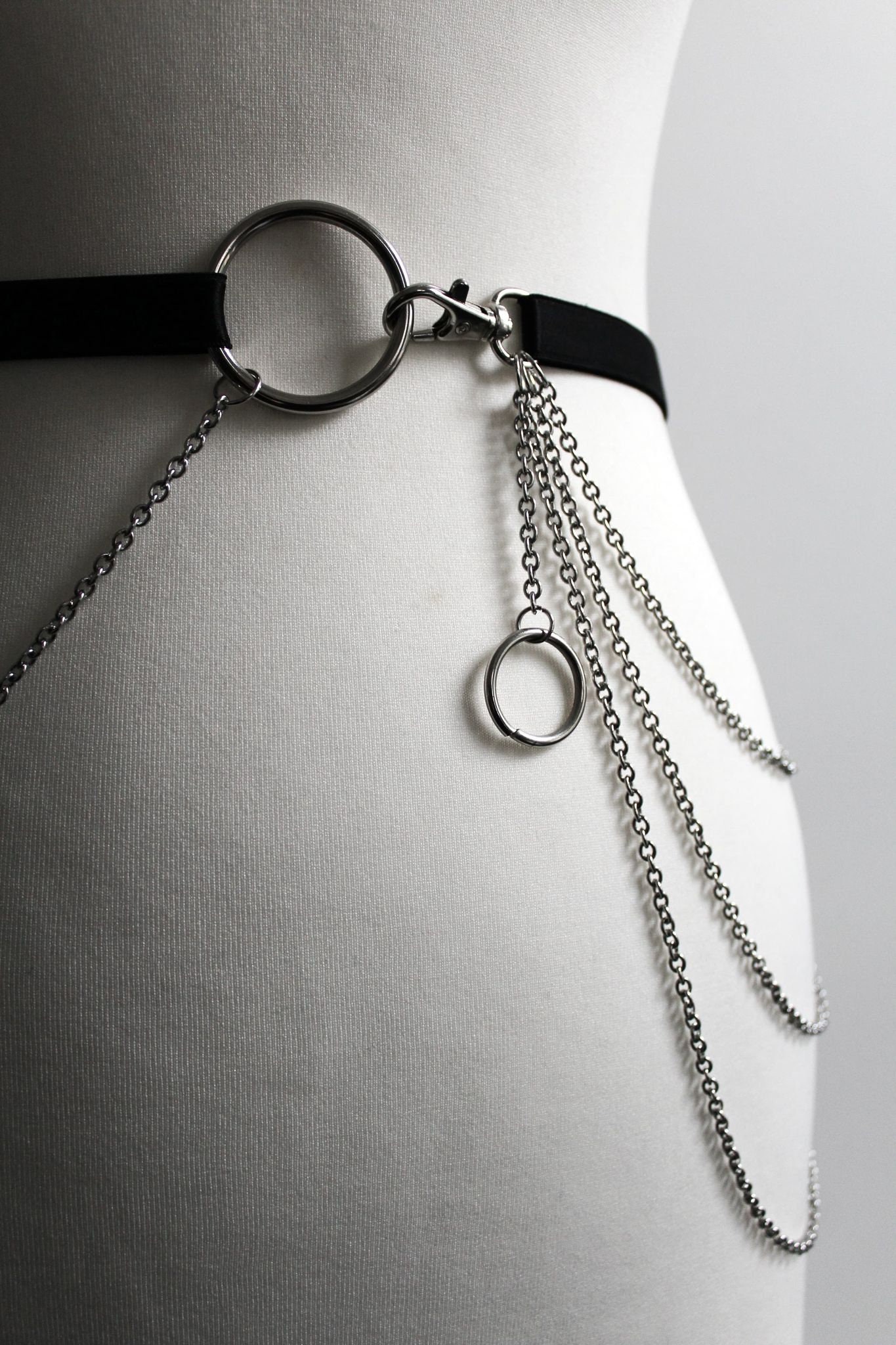 Drape Chain Link Belt adjustable Silver Plated - Etsy