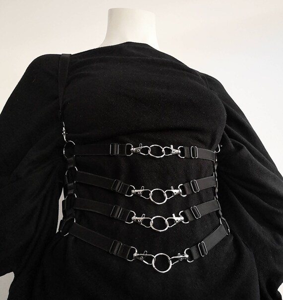 Multi-clasp Cage Harness Bodice adjustable - Etsy