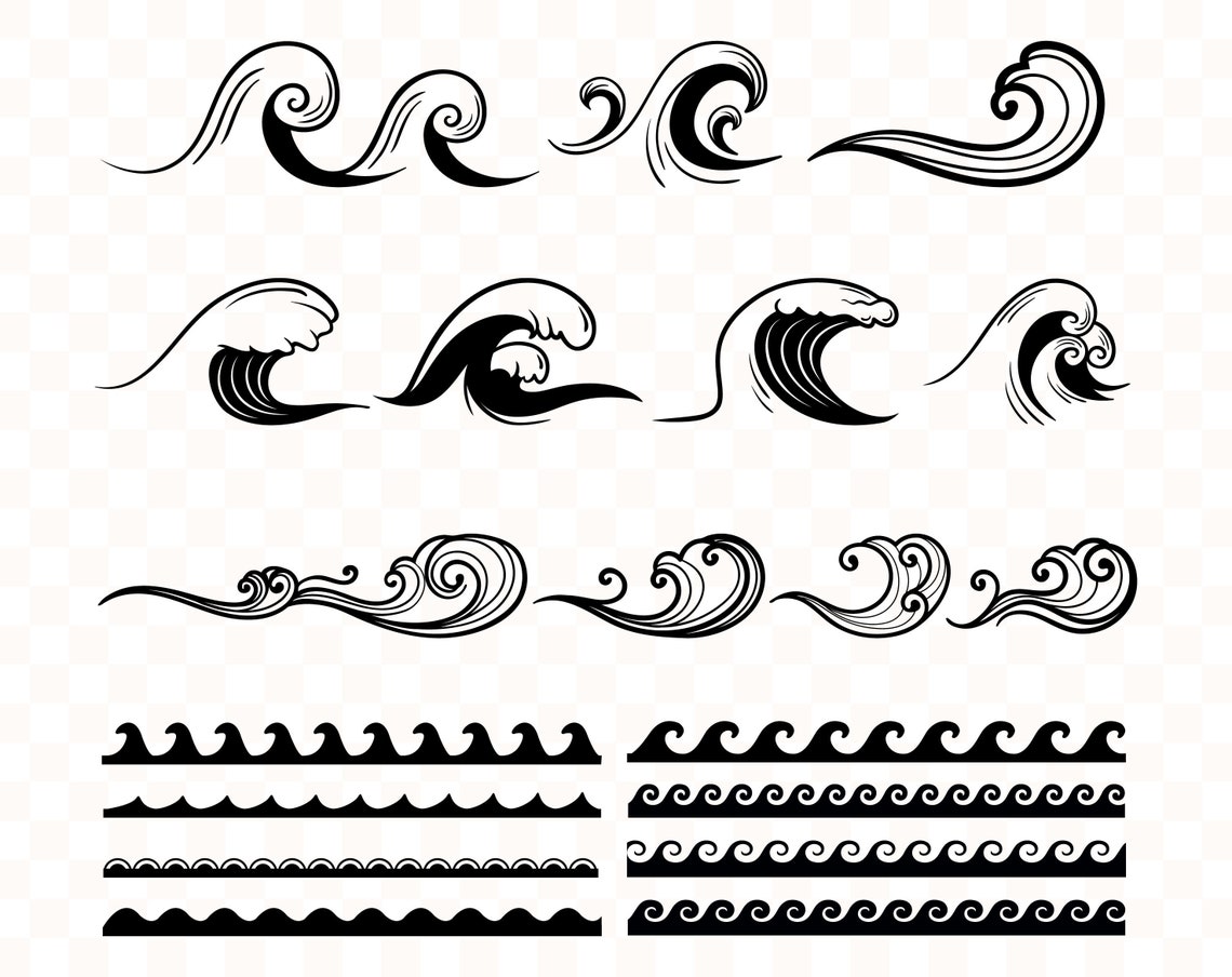 Wave svg Wave svg bundle Waves svg Beach svg Summer svg Ocean | Etsy
