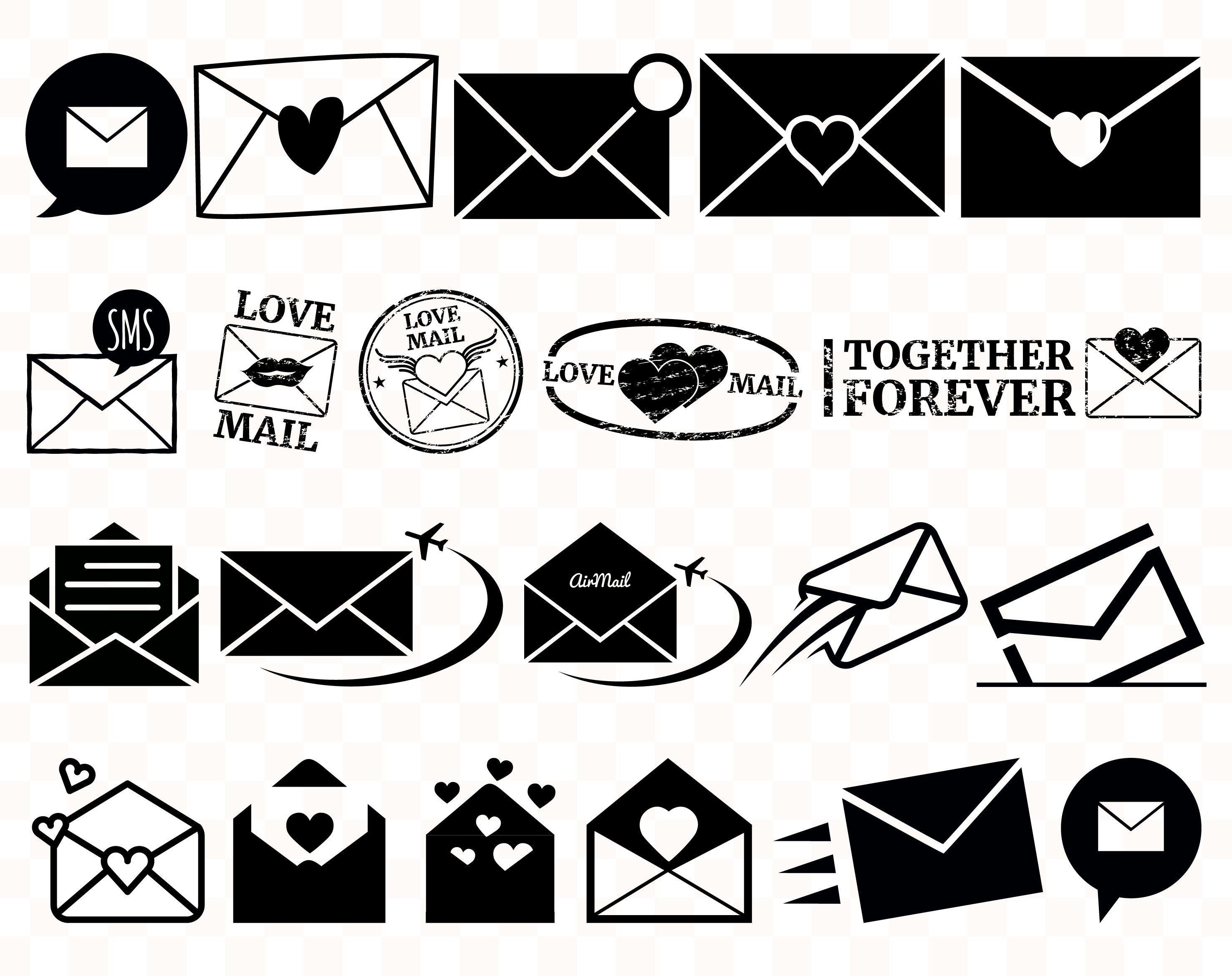 Envelope svg Envelope svg bundle Letters svg Mailing svg | Etsy