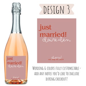 Custom Wine & Champagne Labels (wedding or Anniversary Gift; Engagement ...