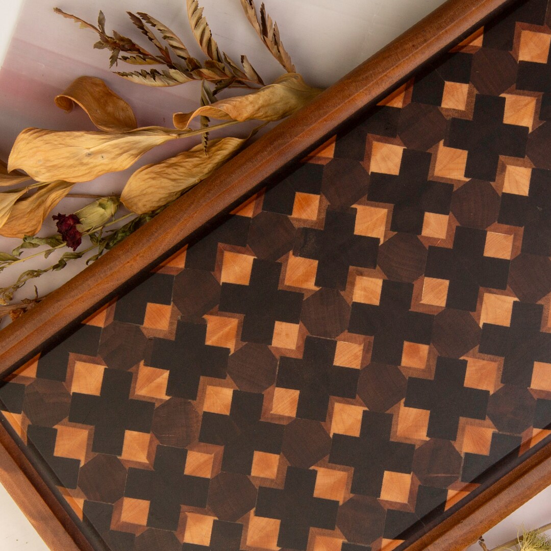 Maple Cherry Walnut End-grain Cutting Board - Etsy