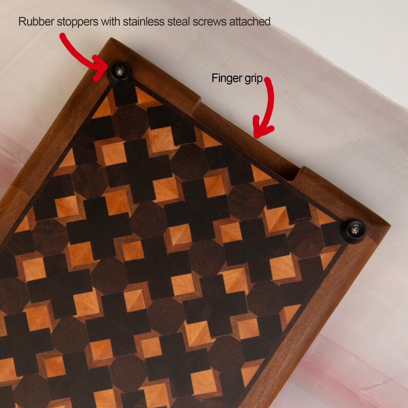 Maple Cherry Walnut End-grain Cutting Board - Etsy