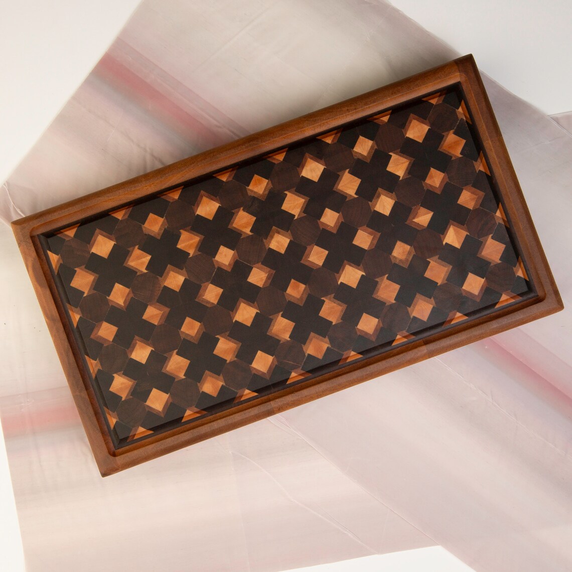 Maple Cherry Walnut End-grain Cutting Board - Etsy