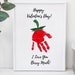Valentine's Handprint Art - I Love You Berry Much - Baby to Mom Gift ...