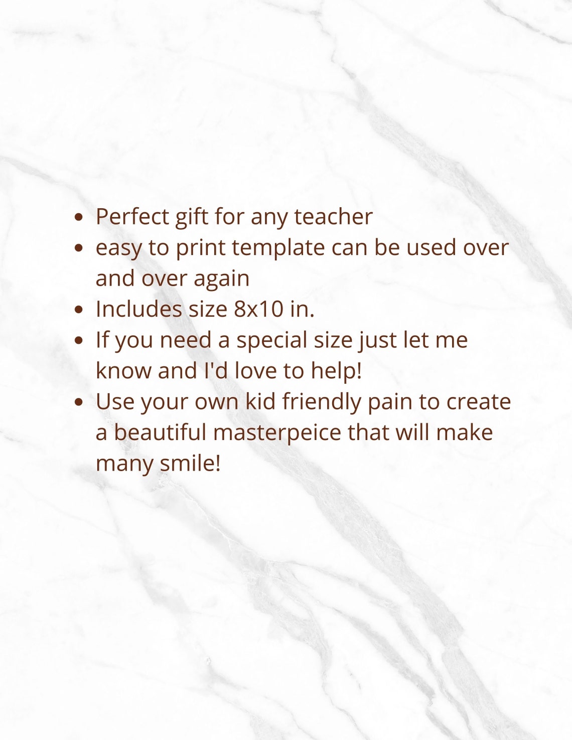 Kids Handprint Gift Teacher Teacher Appreciation Gift | Etsy