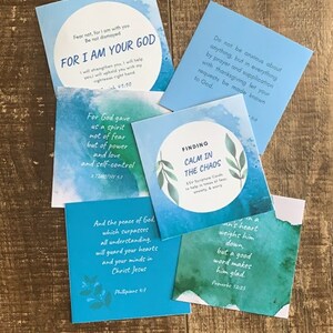 Finding Calm in the Chaos ESV Printable Bible Verse Cards - Help in ...