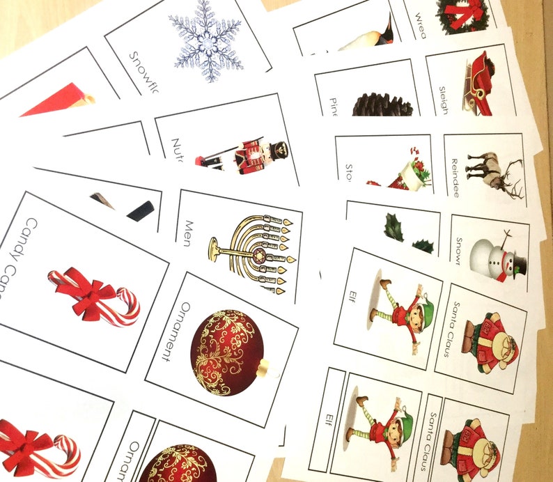 Winter 3-part Cards - Etsy
