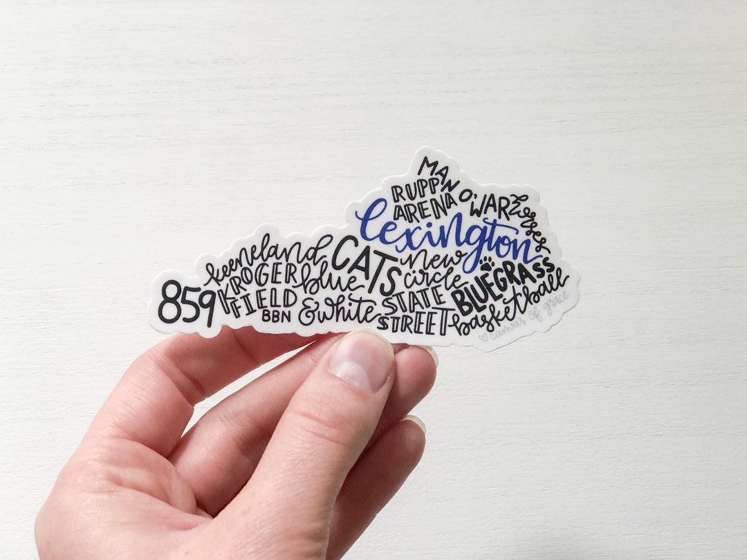 Hand Lettered Lexington Sticker, Laptop Stickers, Lexington, Kentucky ...