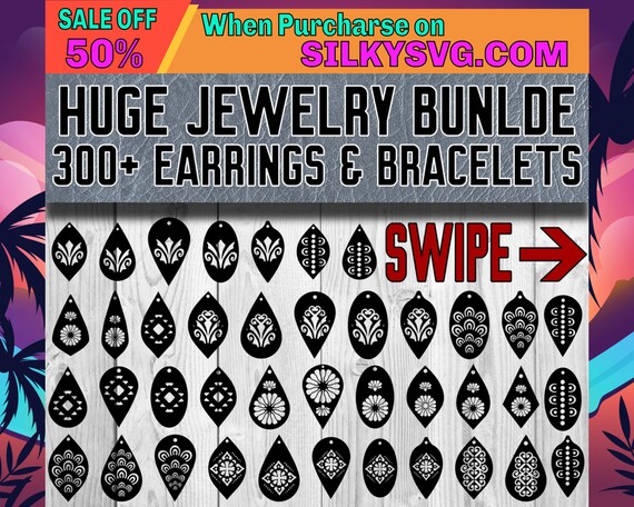 300 Huge Jewelry Bundle Svg Teardrop Svg Pendant Svg - Etsy