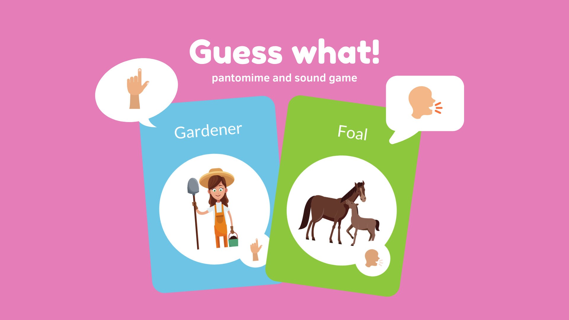 GUESS WHAT SPRING Edition Pantomime and Sound Game | Etsy