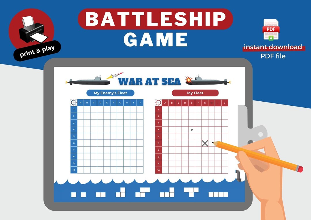 Battleship Game, Battleship Board Game, Battleship Paper Game, Road ...