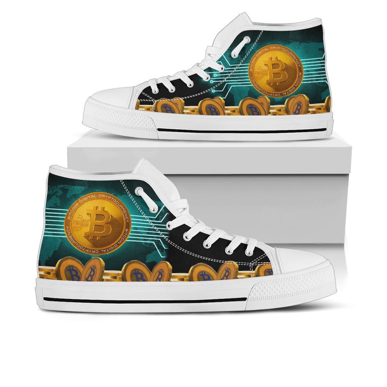 Bitcoin Shoes Bitcoin High Top Sneaker Crypto Fan Converse - Etsy